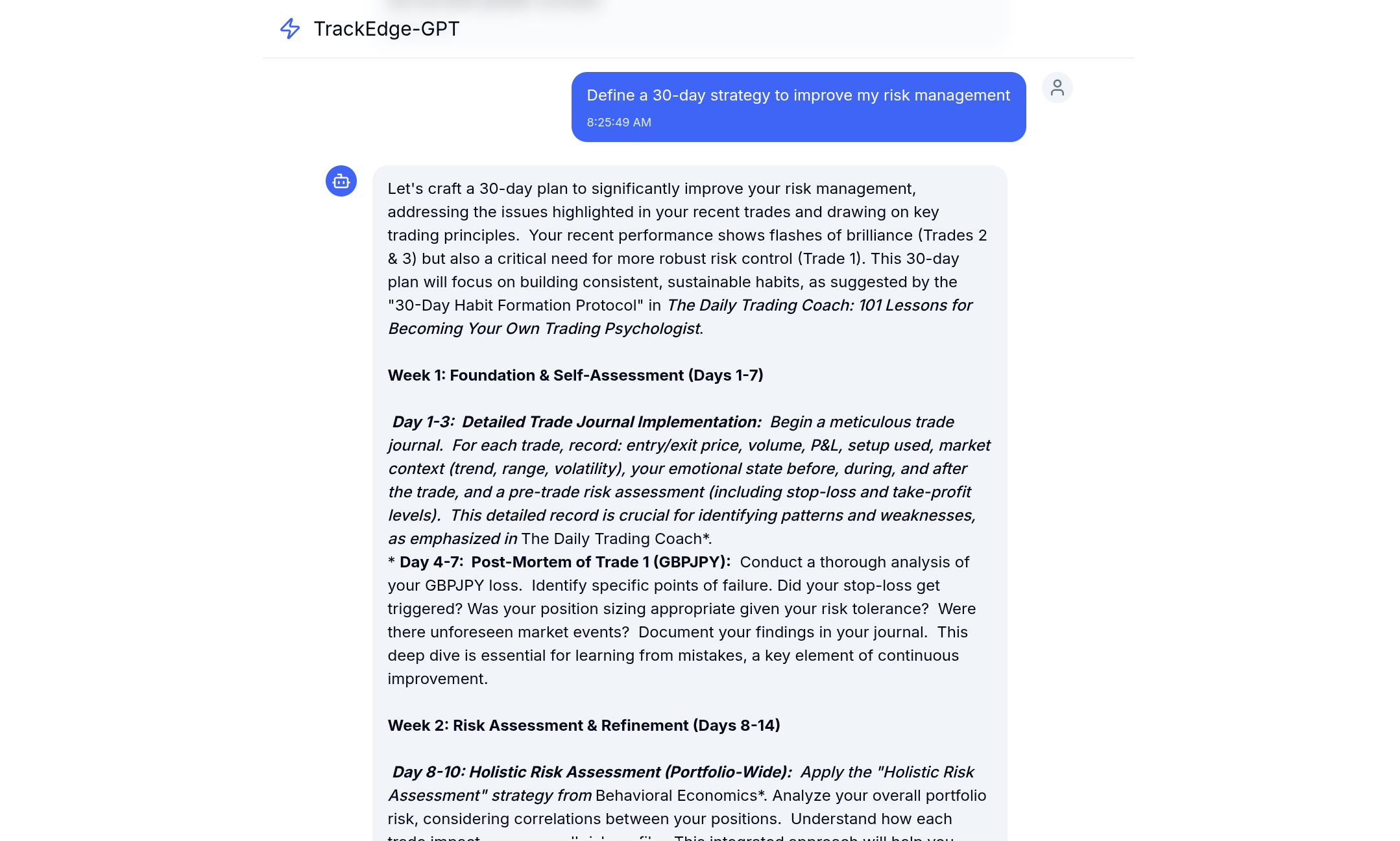 TrackEdge - Your AI-Powered Trading Journal